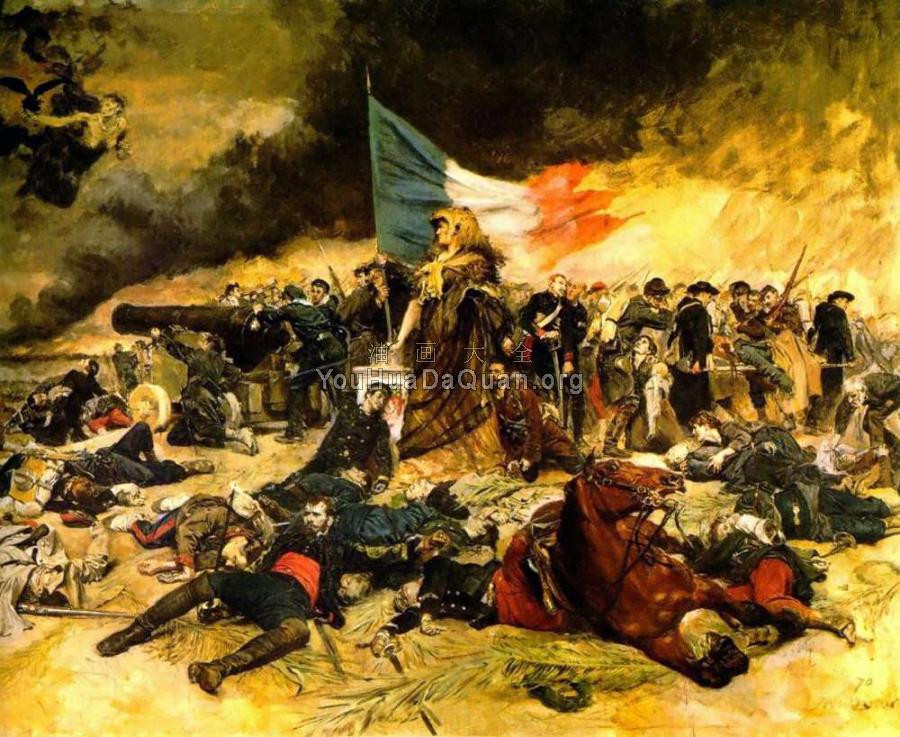 The Siege of Paris - 让·路易·欧内斯特·梅索尼尔 - 世界著名画家画作欣赏 - 油画艺术中心